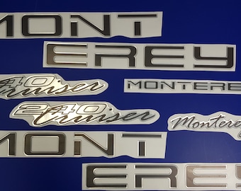 Monterey boat Emblems 41 chrome black 302 FREE FAST | Etsy