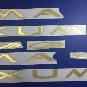 Maxum Boat Emblems 40" Gold + FREE FAST Delivery DHL Express - Stickers ...