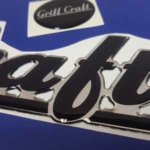 Griff Craft Boat Emblem 13" Chrome Black + FREE FAST Delivery DHL ...