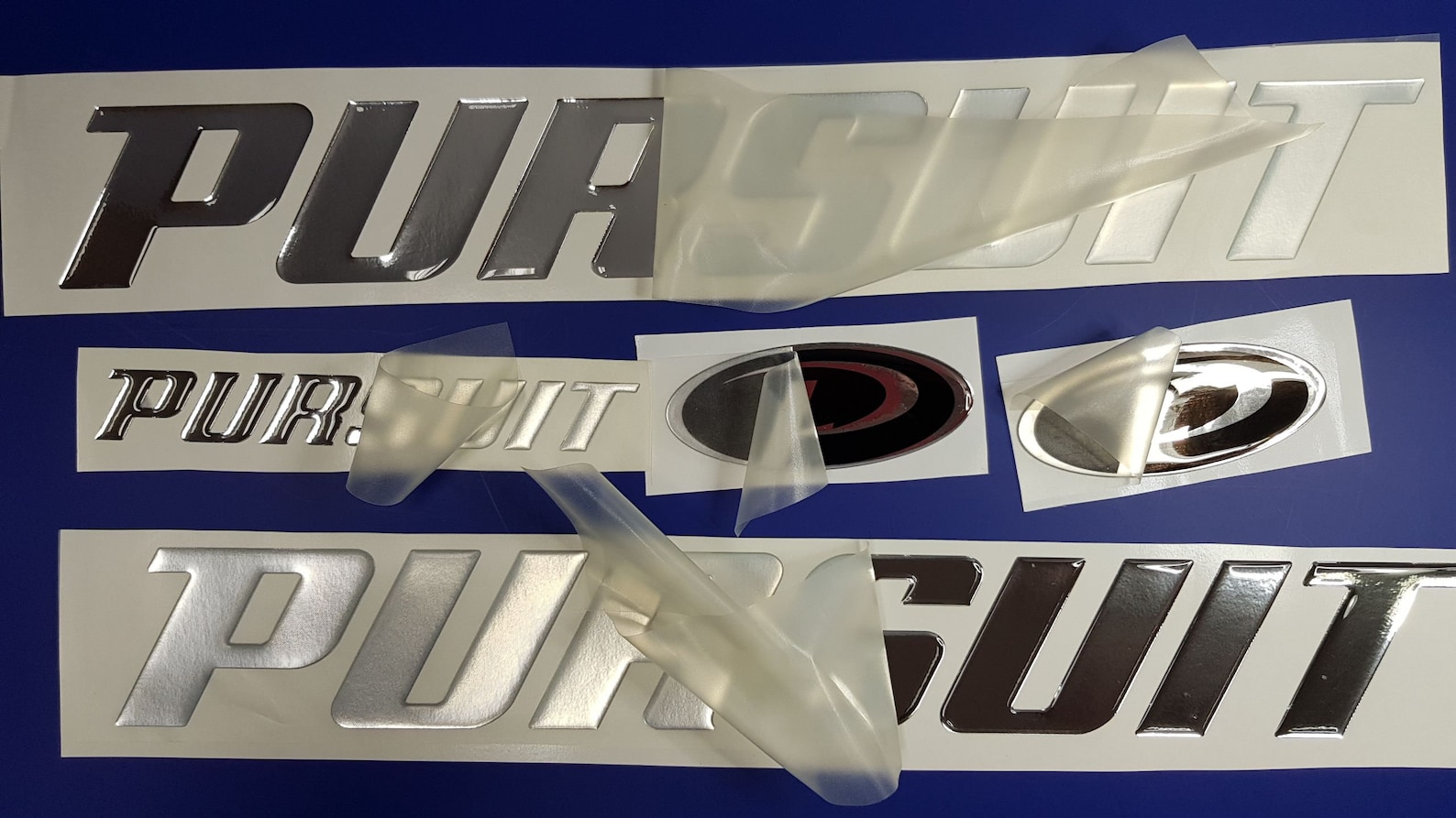 Pursuit Boat Emblems 20" Chrome + FREE FAST Delivery DHL Express ...
