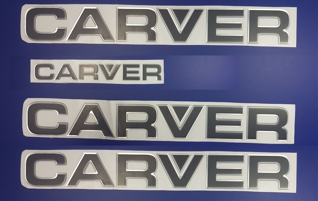 Carver Boat Emblem 18 Chrome Black FREE FAST Delivery DHL Express ...
