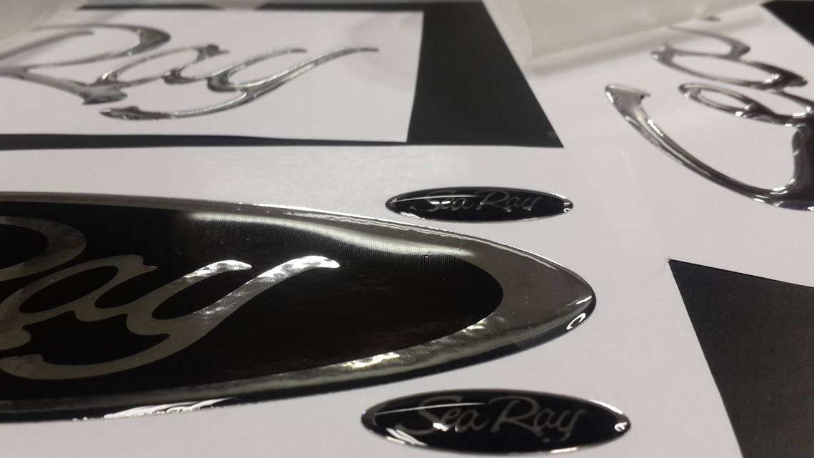 Sea Ray Boat Emblems 10" + FREE FAST Delivery DHL Express - Stickers ...