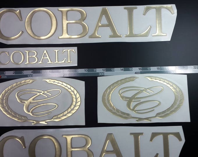 Cobalt Boat Emblems 20 Gold FREE FAST Delivery DHL Express Stickers Set ...