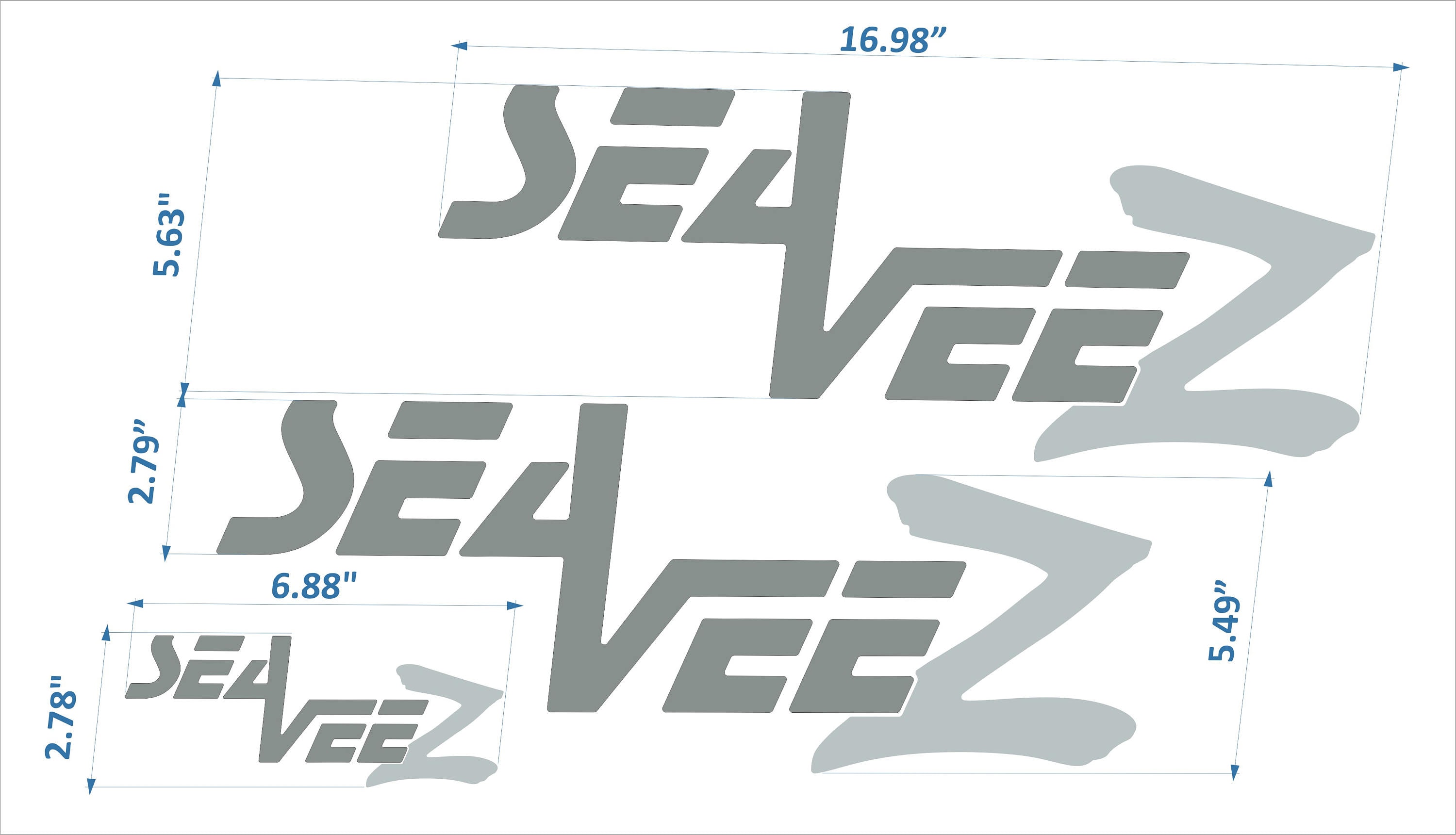 Sea Vee boat Emblems 17 gold FREE FAST delivery DHL | Etsy