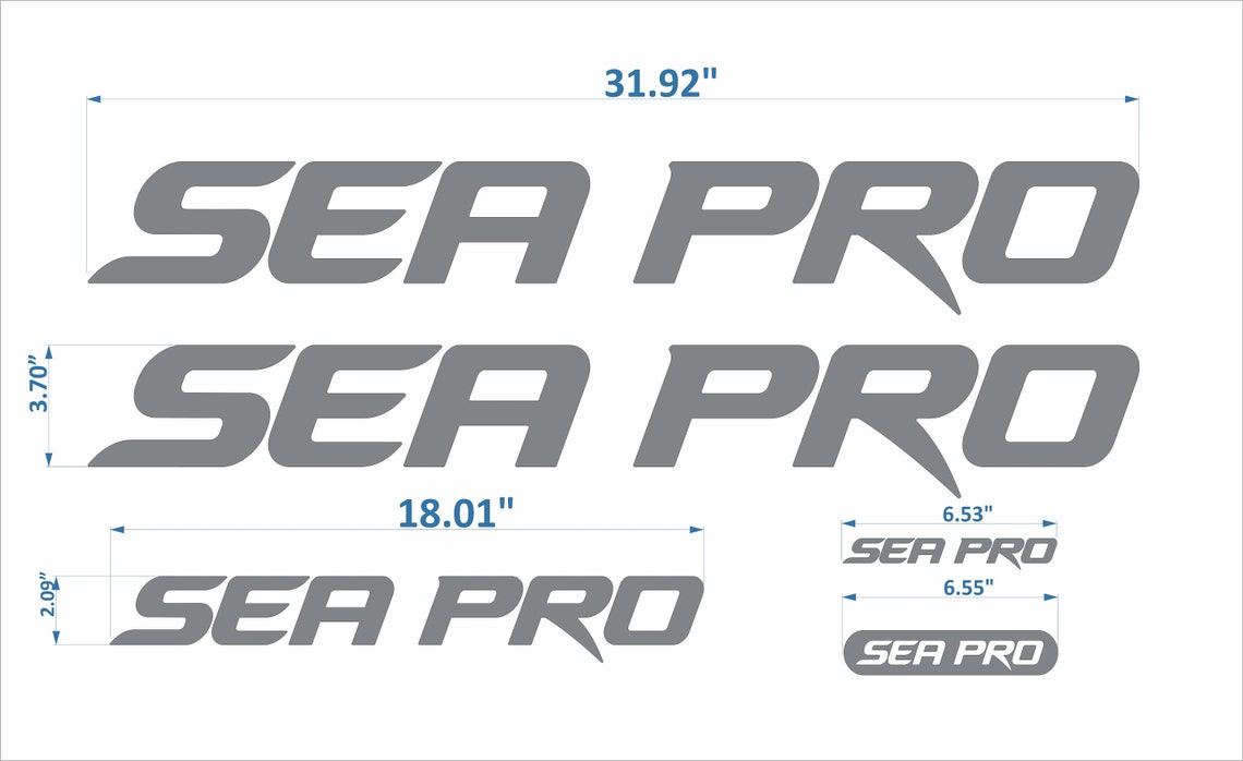 Sea Pro Boat Emblems 3218 FREE FAST Delivery - Etsy UK