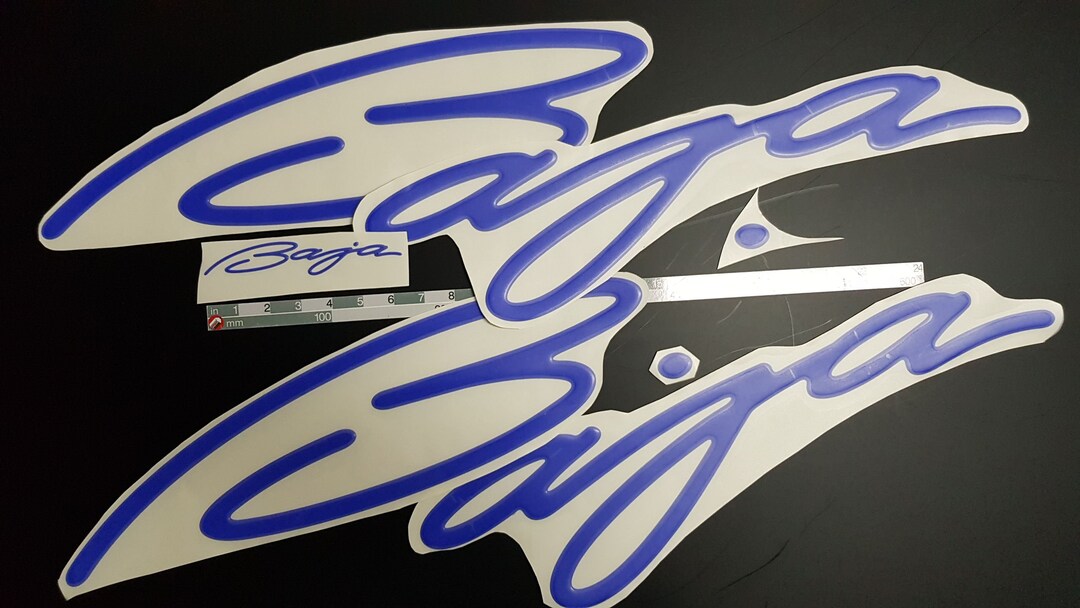 Baja Boat Emblems 40" Blue + FREE FAST Delivery DHL Express - Stickers ...