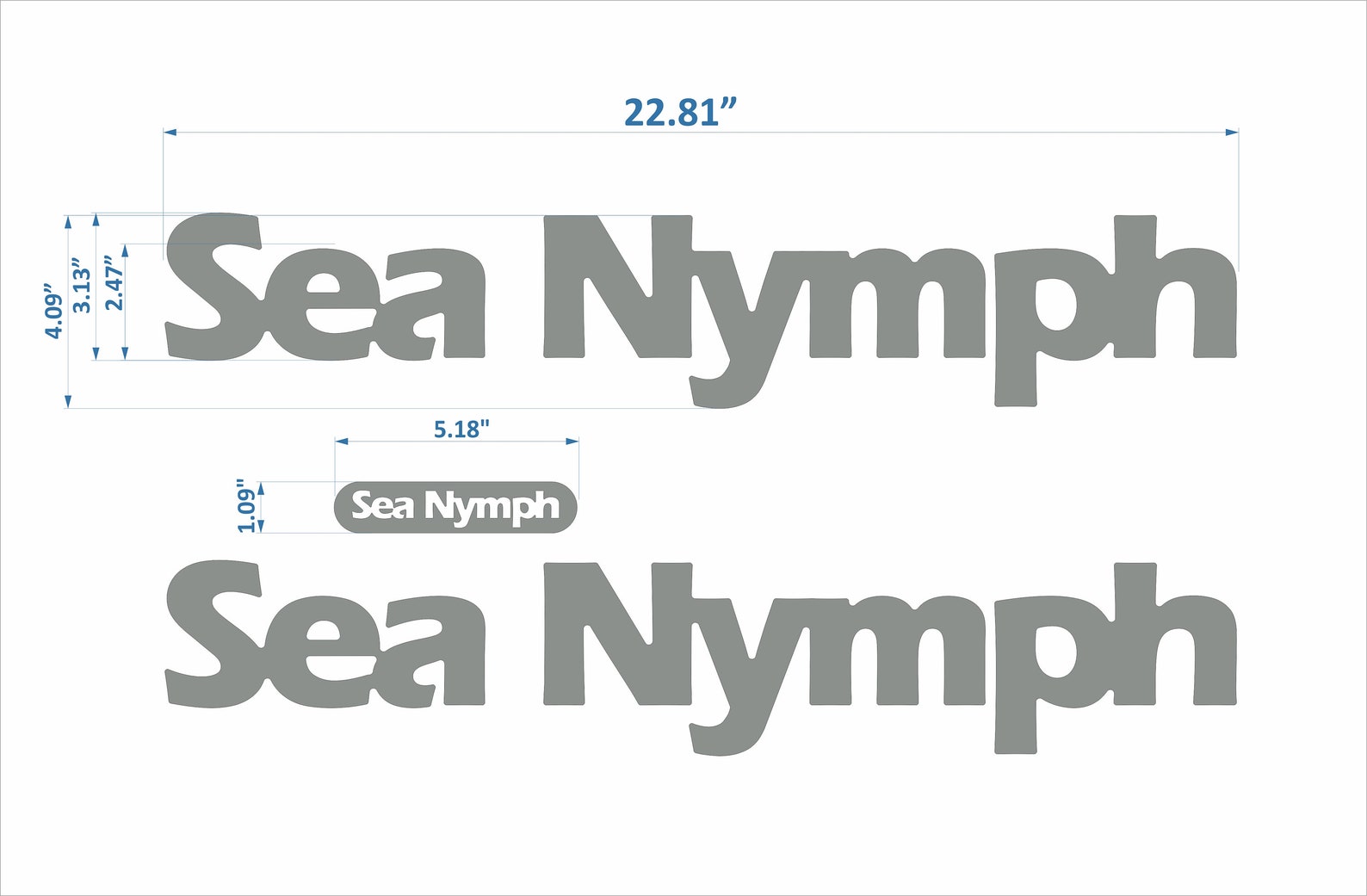 Sea Nymph Boats Emblem 22 FREE FAST Delivery DHL - Etsy