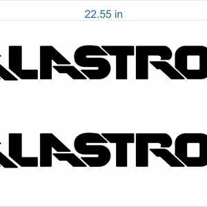 Glastron Boat Emblems 22" Black + FREE FAST Delivery DHL Express ...