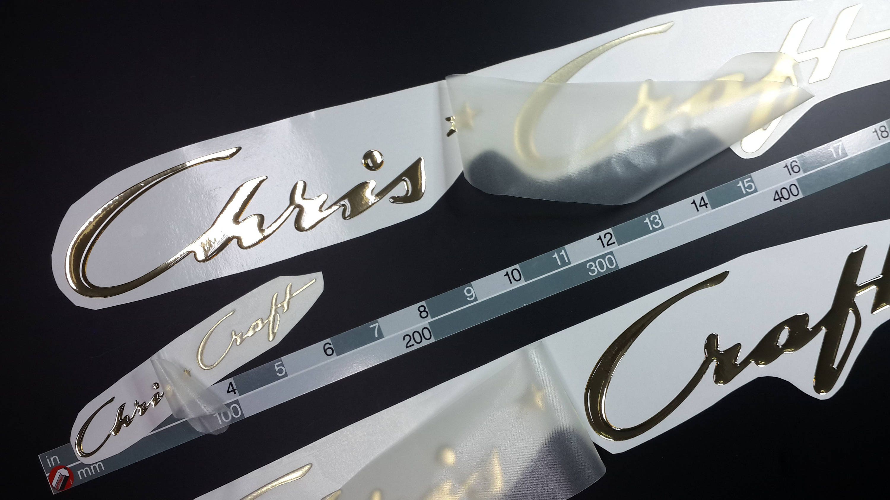 Chris Craft Boat Emblems 18" Gold + FREE FAST Delivery DHL Express ...