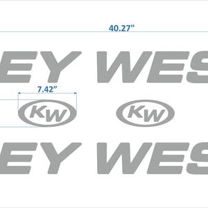 Key West Boat Emblems 40" Chrome + FREE FAST Delivery DHL Express ...