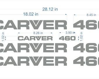 Carver Boat Emblem 22 Chrome FREE FAST Delivery DHL | Etsy