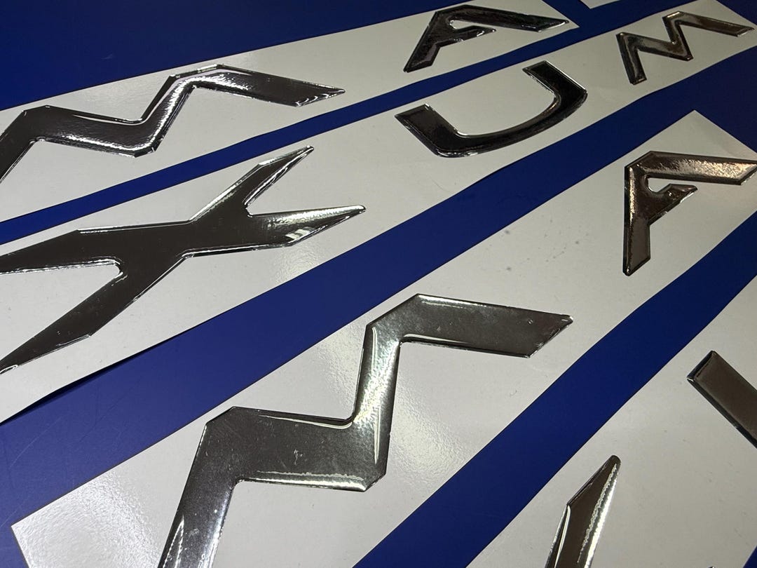 Maxum Boat Emblems 40" Chrome + FREE FAST Delivery DHL Express - Raised ...