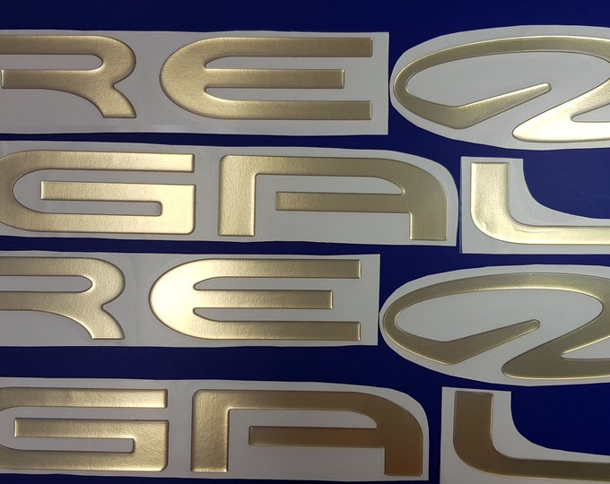 Regal Boat Emblems 47 Gold FREE FAST Delivery DHL Express Stickers ...