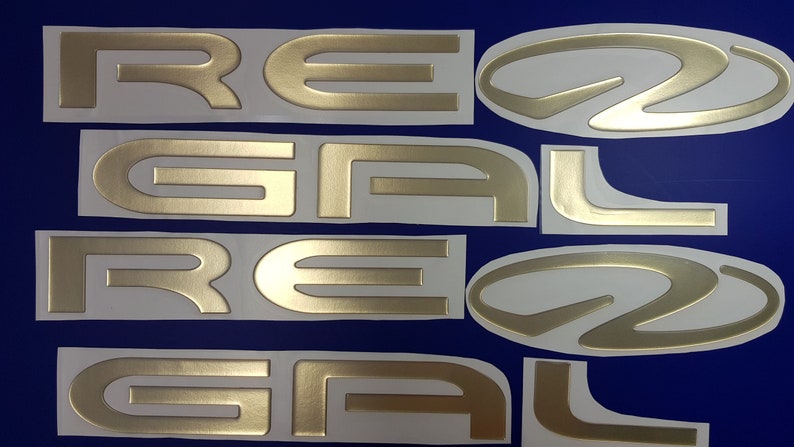 Regal Boat Emblems 47" Gold + FREE FAST Delivery DHL Express- Stickers ...