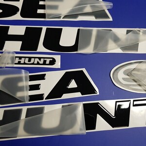 Sea Hunt Boat Emblems 38" Black + FREE FAST Delivery DHL Express ...