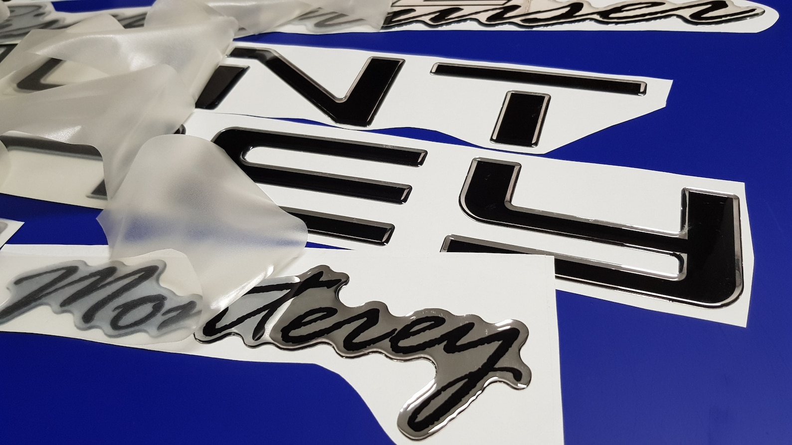 Monterey Boat Emblems 41 Chrome Black 270 FREE FAST - Etsy