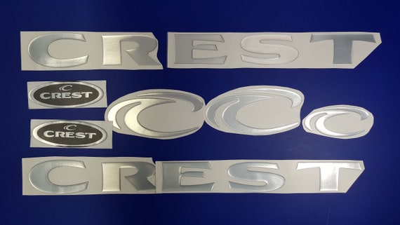Crest Boat Emblems 30 Chrome FREE FAST Delivery DHL | Etsy