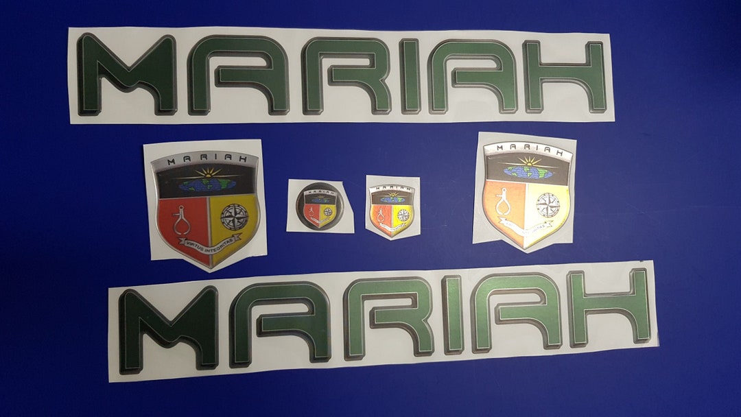 Mariah Boats Emblems 22 Green FREE FAST Delivery DHL Express Stickers ...