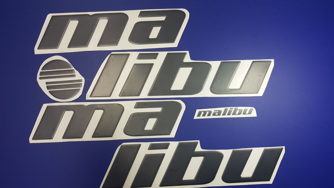 Malibu Boat Emblems 37" Black + FREE FAST Delivery DHL Express ...