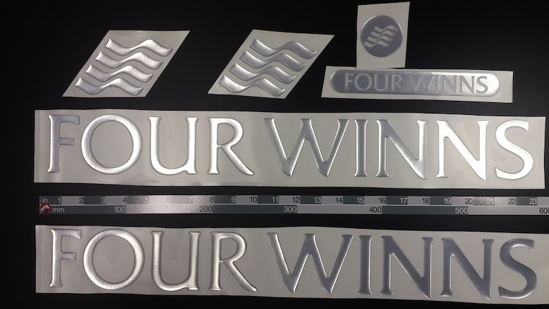 Four Winns Boat Emblems 22" Chrome + FREE FAST Delivery DHL Express ...