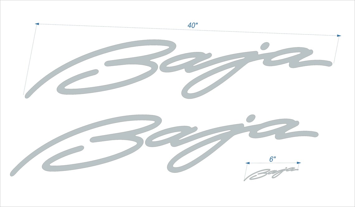 Baja Boat Emblems 40 FREE FAST Delivery DHL Express - Etsy