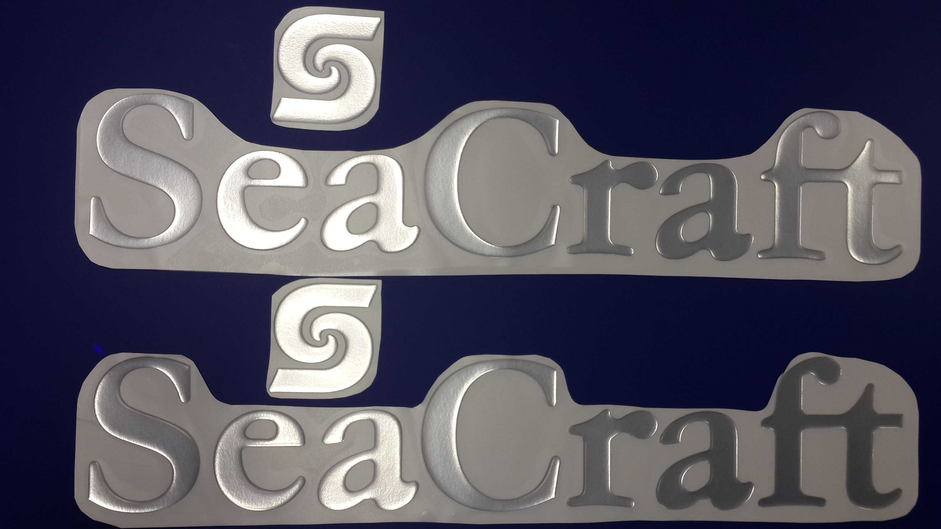 Seacraft Boat Emblems 14" Chrome + FREE FAST Delivery DHL Express ...