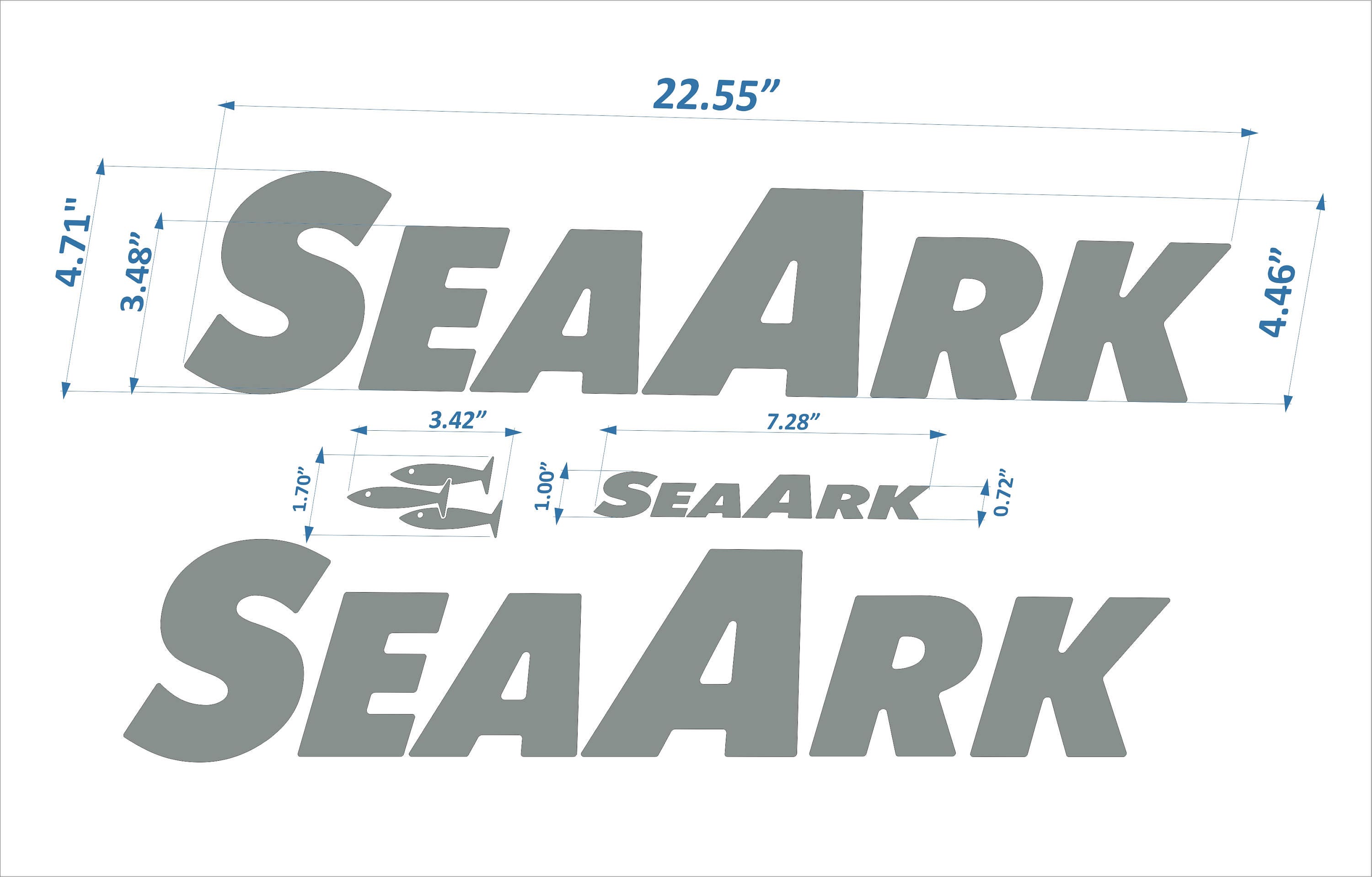 Seaark Boats Emblems 22" + FREE FAST Delivery DHL Express - Etsy