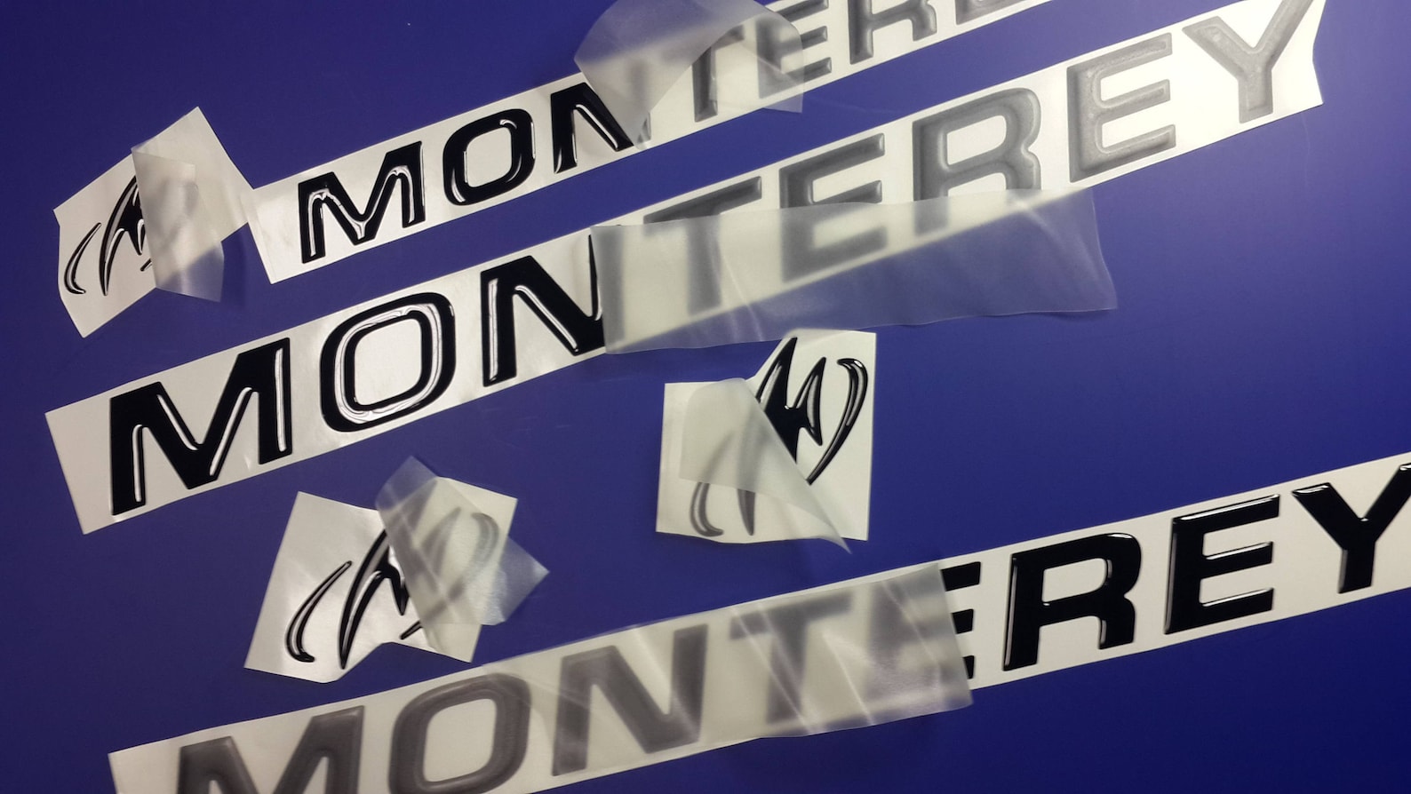 Monterey Boat Emblems 20" Black + FREE FAST Delivery DHL Express ...
