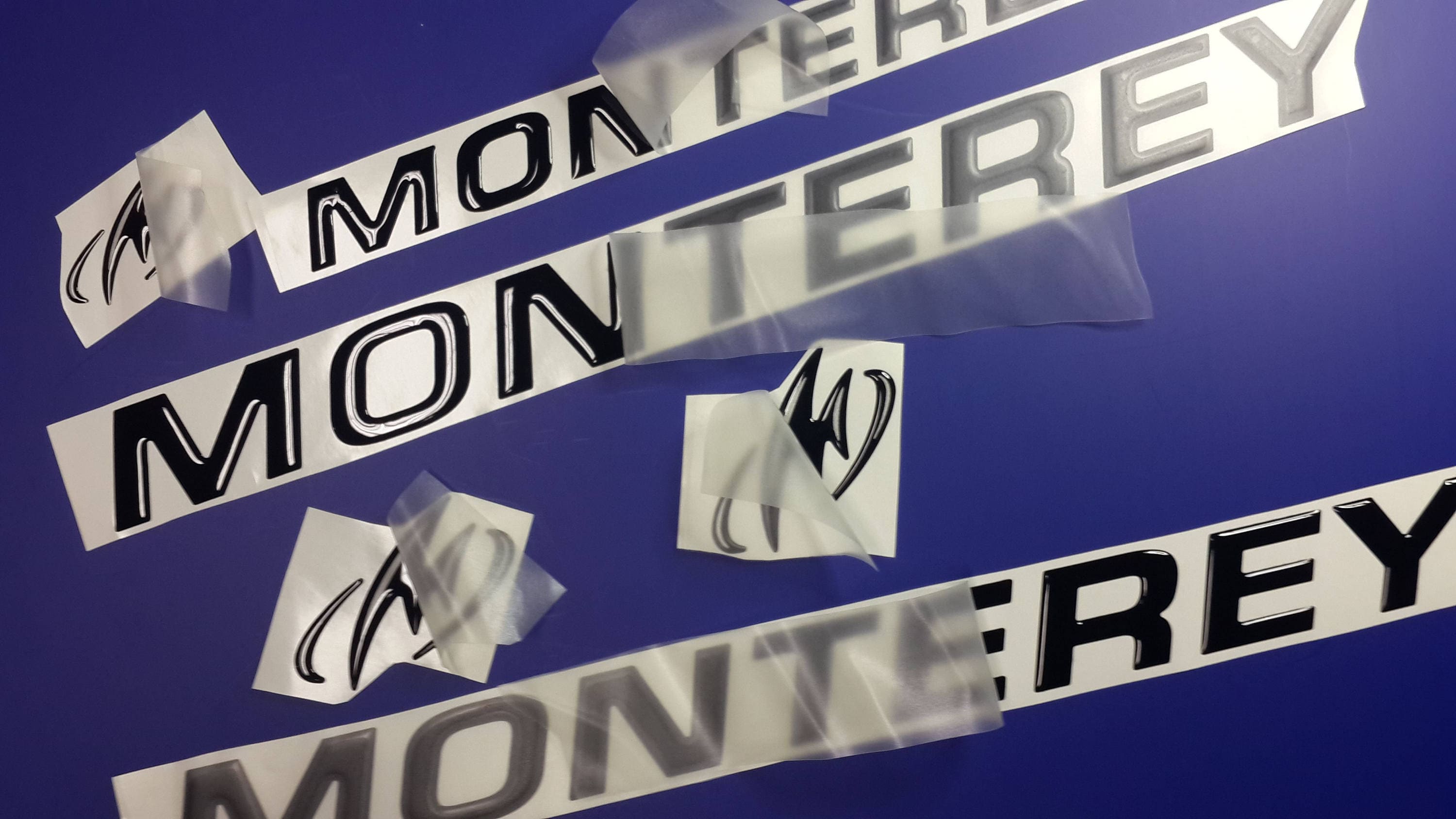 Monterey Boat Emblems 20" Black + FREE FAST Delivery DHL Express ...