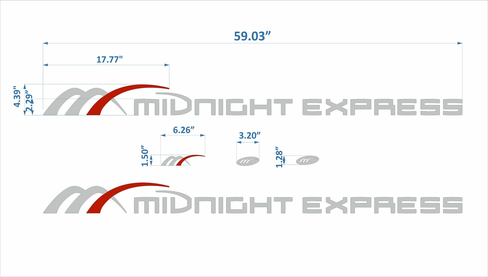 Midnight Express Boat Emblem 59" + FREE FAST Delivery DHL Express ...