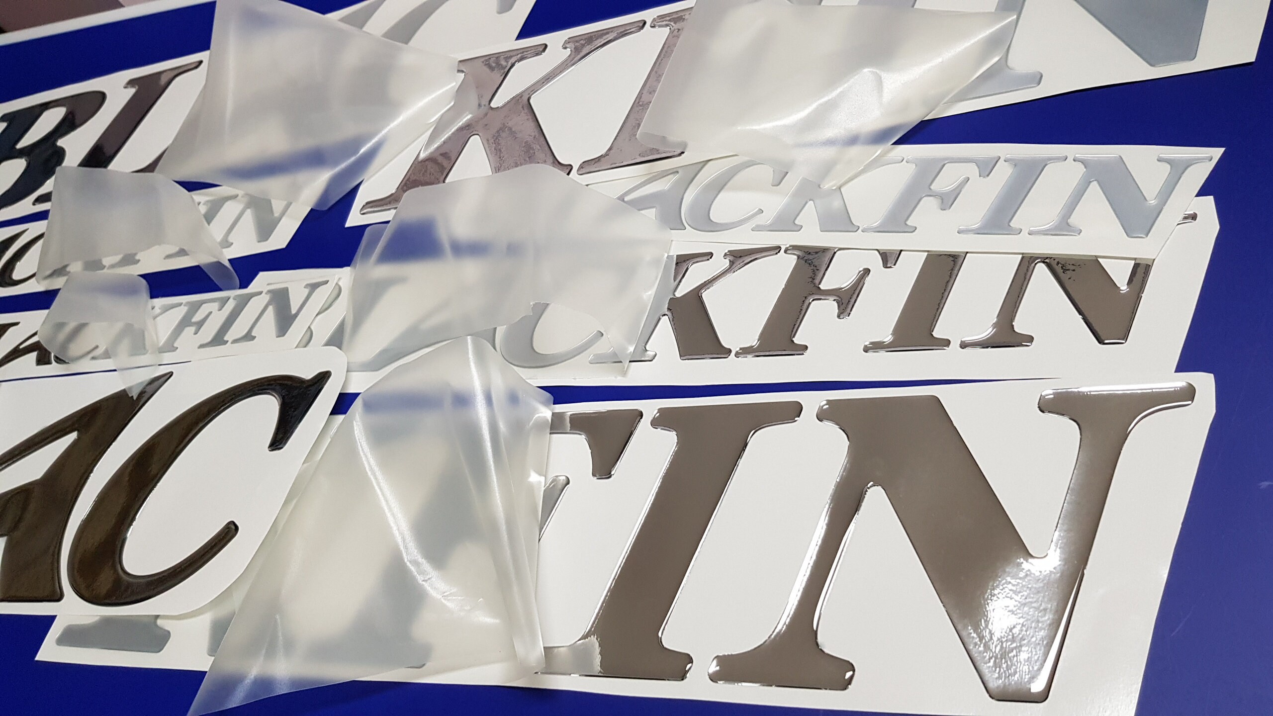 Blackfin boat Emblems 42 chrome FREE FAST delivery DHL | Etsy