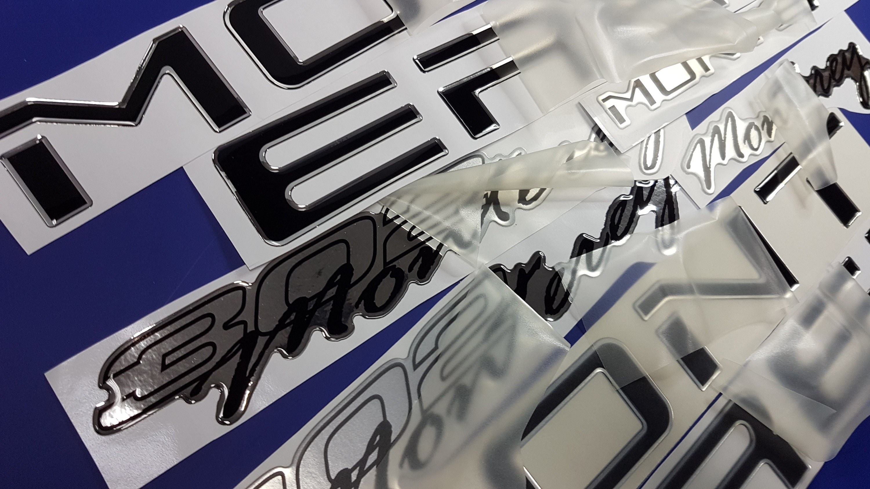 Monterey boat Emblems 41 chrome black 302 FREE FAST | Etsy