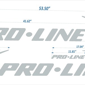 Pro Line Boat Emblems 53" + FREE FAST Delivery DHL Express - Stickers ...
