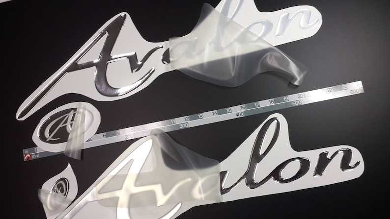 Avalon Pontoon Boat Emblems 22" Chrome + FREE FAST Delivery DHL Express ...