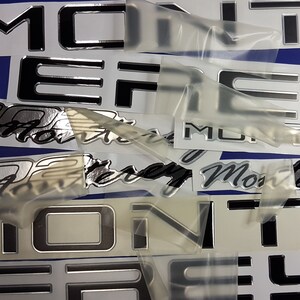 Monterey Boat Emblems 41 Chrome Black 302 FREE FAST Delivery DHL ...