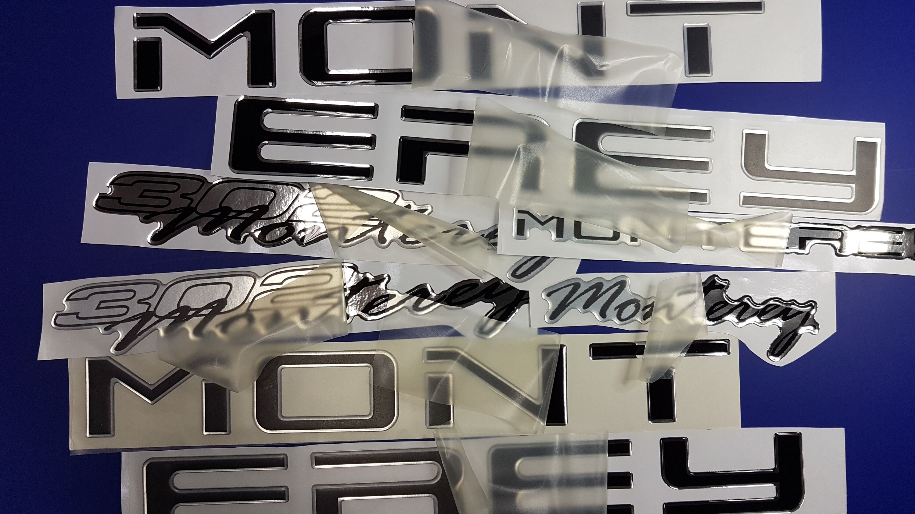 Monterey boat Emblems 41 chrome black 302 FREE FAST | Etsy
