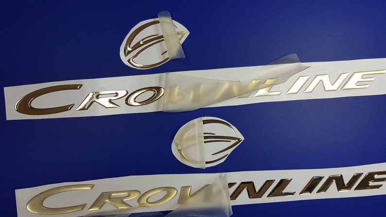 Crownline Boat Emblems 20" Gold + FREE FAST Delivery DHL Express ...