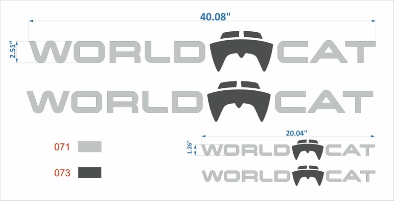 World Cat Boat Emblems 40 FREE FAST Delivery DHL | Etsy