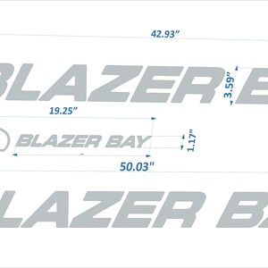 Blazer Bay Boat Emblems 43" + FREE FAST Delivery DHL Express - Stickers ...