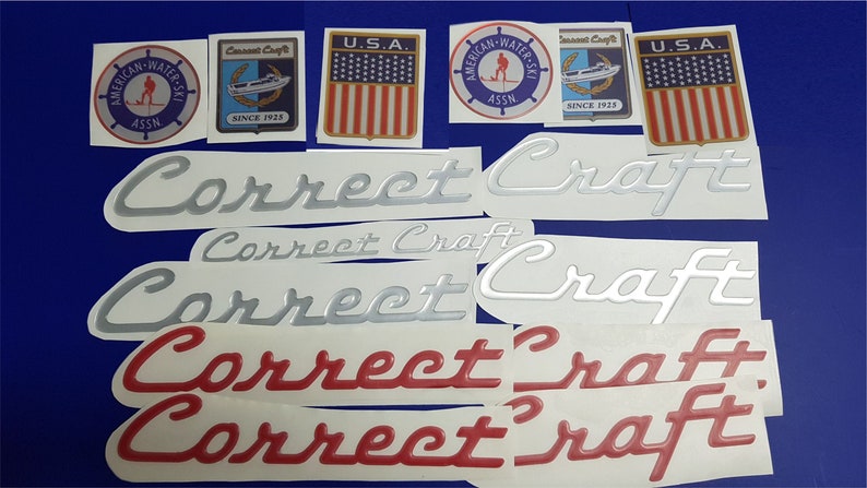Correct Craft Boat Emblems 2626 FREE FAST - Etsy