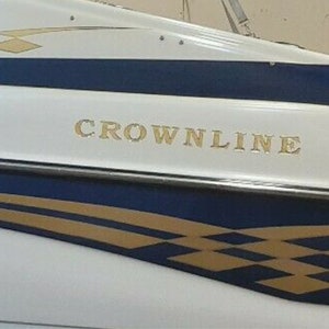 Crownline Boat Emblems 25" Gold + FREE FAST Delivery DHL Express ...