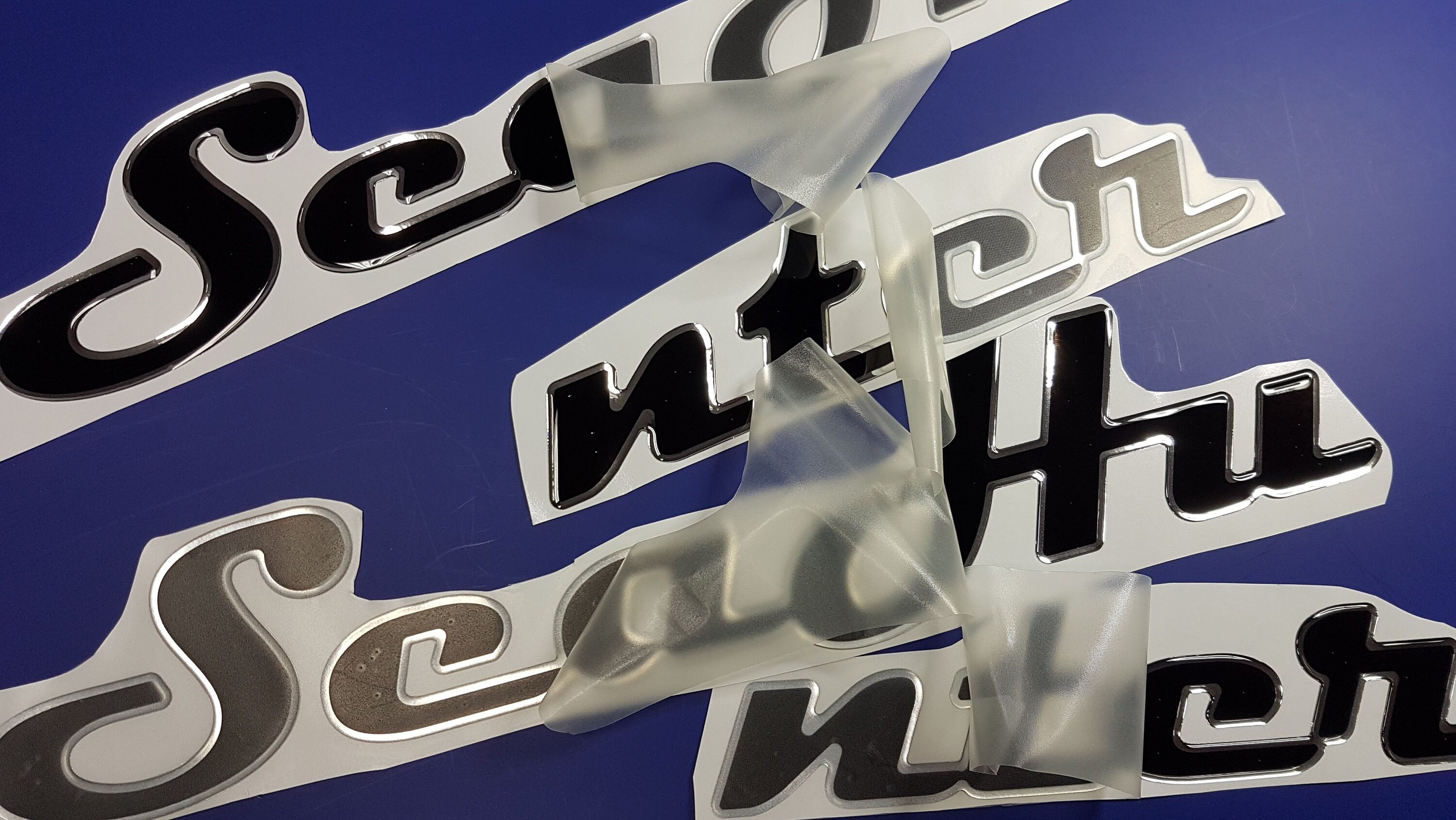 Sea Hunter Boat Emblems 32 Chrome Black FREE FAST - Etsy