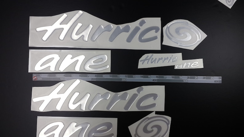 Hurricane Boat Emblems 25" Chrome + FREE FAST Delivery DHL Express ...