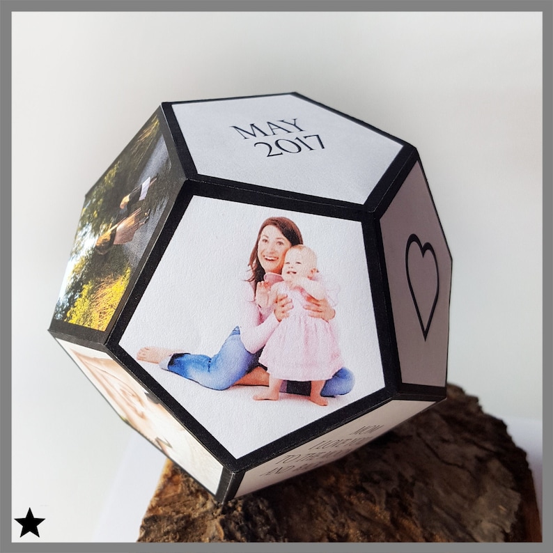 Personalized Photo Collage, 3D Digital Paper, Custom Printable, Baby ...