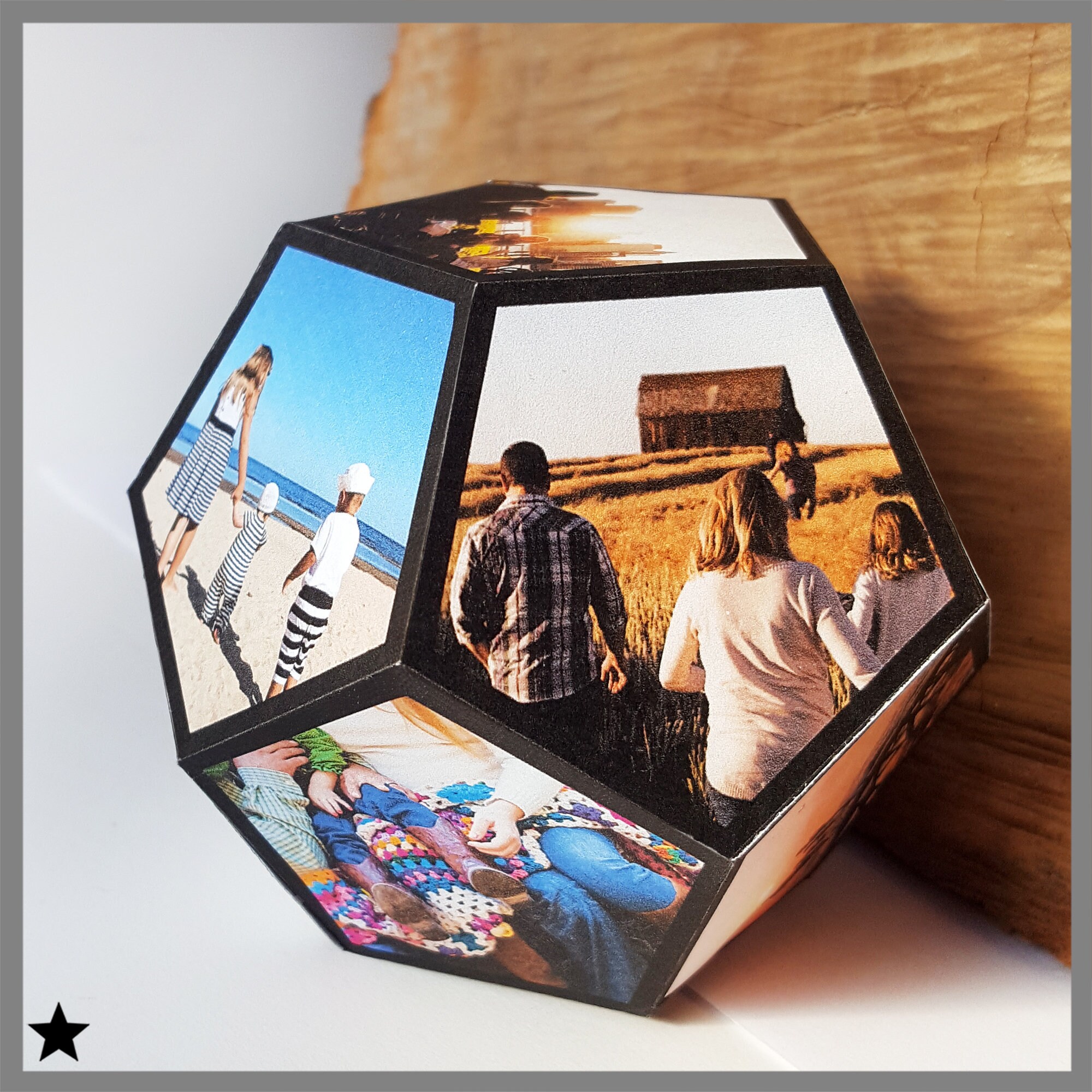 Personalized Photo Collage, 3D Digital Paper, Custom Printable, Baby ...