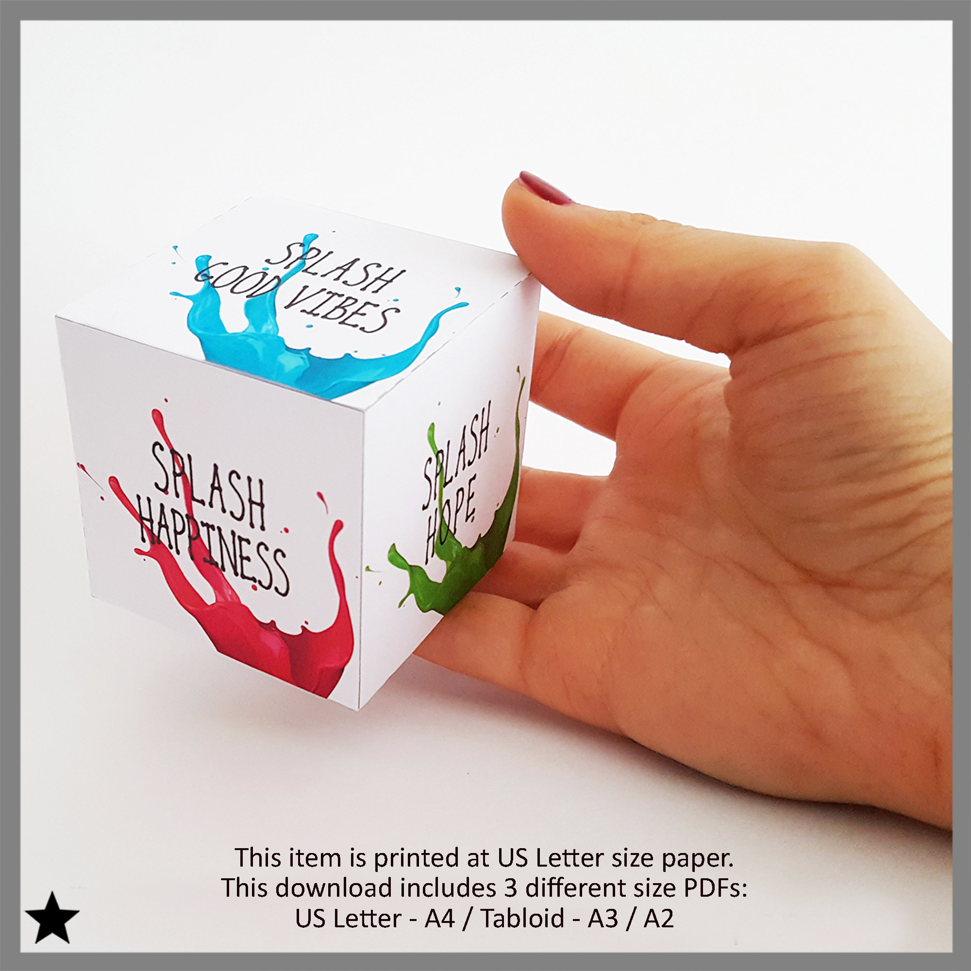 Motivation Quote Block 3D Papercraft Cubicle Decor Desk - Etsy