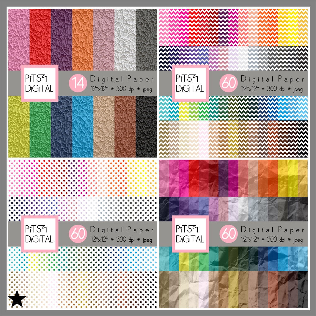Digital Paper Pack Bundle, SALE 880 Sheets, Printable Paper, Commercial ...