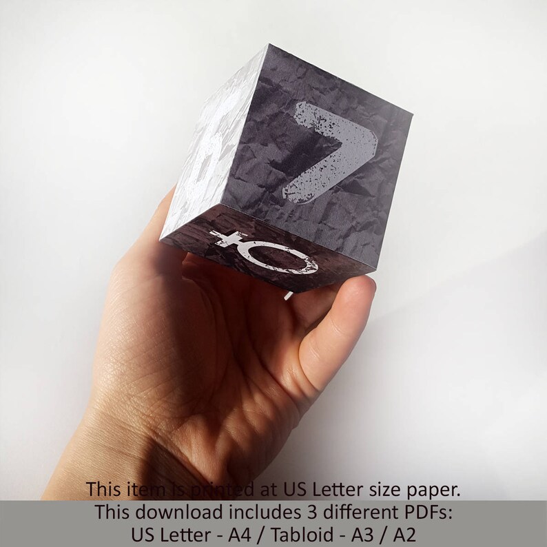 Baby Milestone Blocks, Number Sign Cube, 3D Digital Paper, Birthday ...