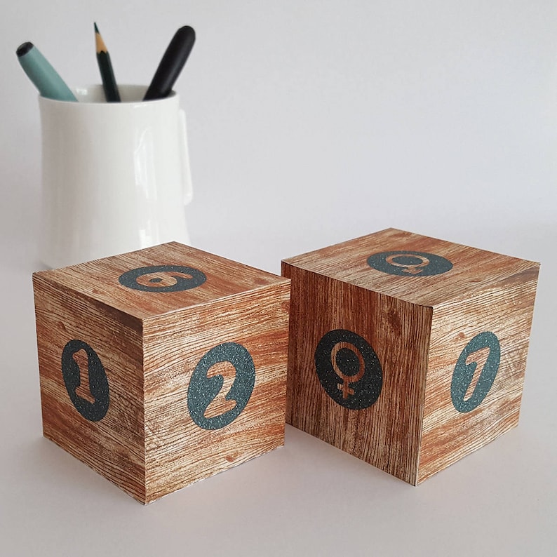 Baby Milestone Blocks, Number Sign, Wood Texture 3D Digital Paper ...