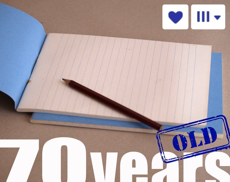 Two 1940s Lined Watermarked Paper Notepads. 50 Sheets Each, Size A5 ...